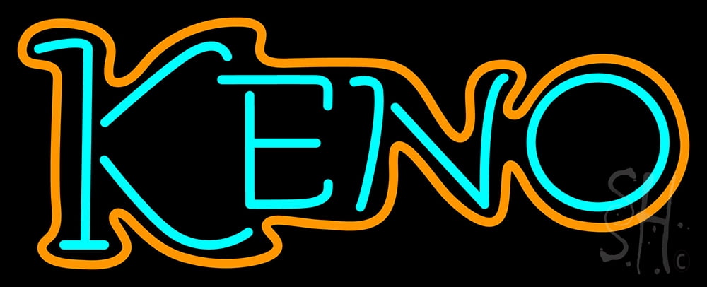 Keon With Border 1 LED Neon Sign 10 x 24 - inches, Black Square Cut ...