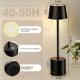 Cordless LED Table Lamp Set of 2, Portable Rechargeable Desk Lamp ...