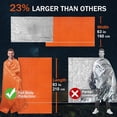 Emergency Blanket, Extra-Thick Extra-Large Survival Blanket, Thermal ...