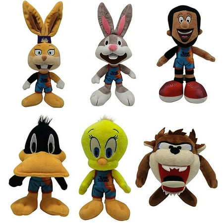 6pcs/lot 20-30cm Space Jam 2 A New Legacy James Plush Toys Cartoon ...