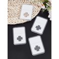 4Pcs Plastic Coin Storage Box Rectangle White 84.5x59x8mm Inner ...