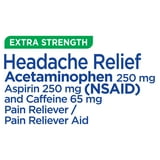 Equate Extra Strength Headache Relief Acetaminophen, Aspirin, and ...