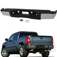 Genrics Chrome Rear Bumper Replacement for 2007-2013 Chevy Silverado ...