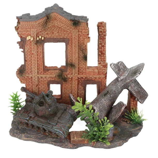 Fish Tank Decoration, Aquarium Plane Tank Decoration Safe Colorful ...