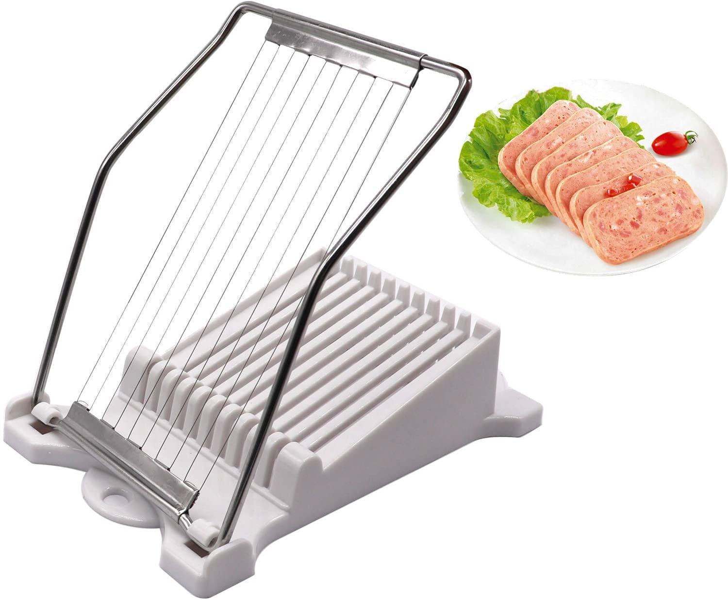 Bueautybox Luncheon Meat Slicer Boiled Egg Fruit Slicer Soft Food ...
