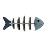deevoka Fishbone Shape Wall Shelf Beach Themed Wall Mounted for Storage ...