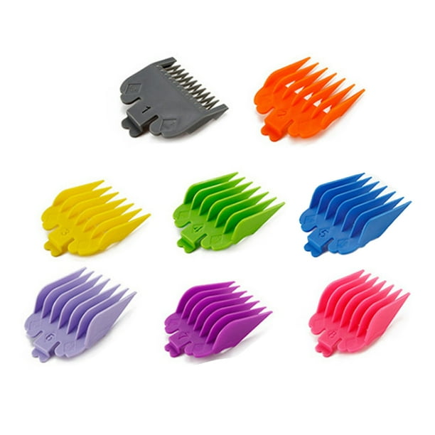 Professional Hair Clipper Guards Guide Combs, 8 Color Hair Clipper ...