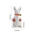 Easter Bunny Holding Carrot Resin Figurine Creatively Home Decor Crafts ...