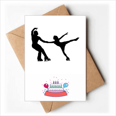 Sports Physical Education Player Skating Happy Birthday Greeting Cards ...