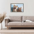 Stupell Industries Adopted Brother Dog & Cat Brown Framed Floater ...