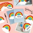 120 Pcs Rainbow Name Plates for Classroom Desks Colorful Rainbow ...