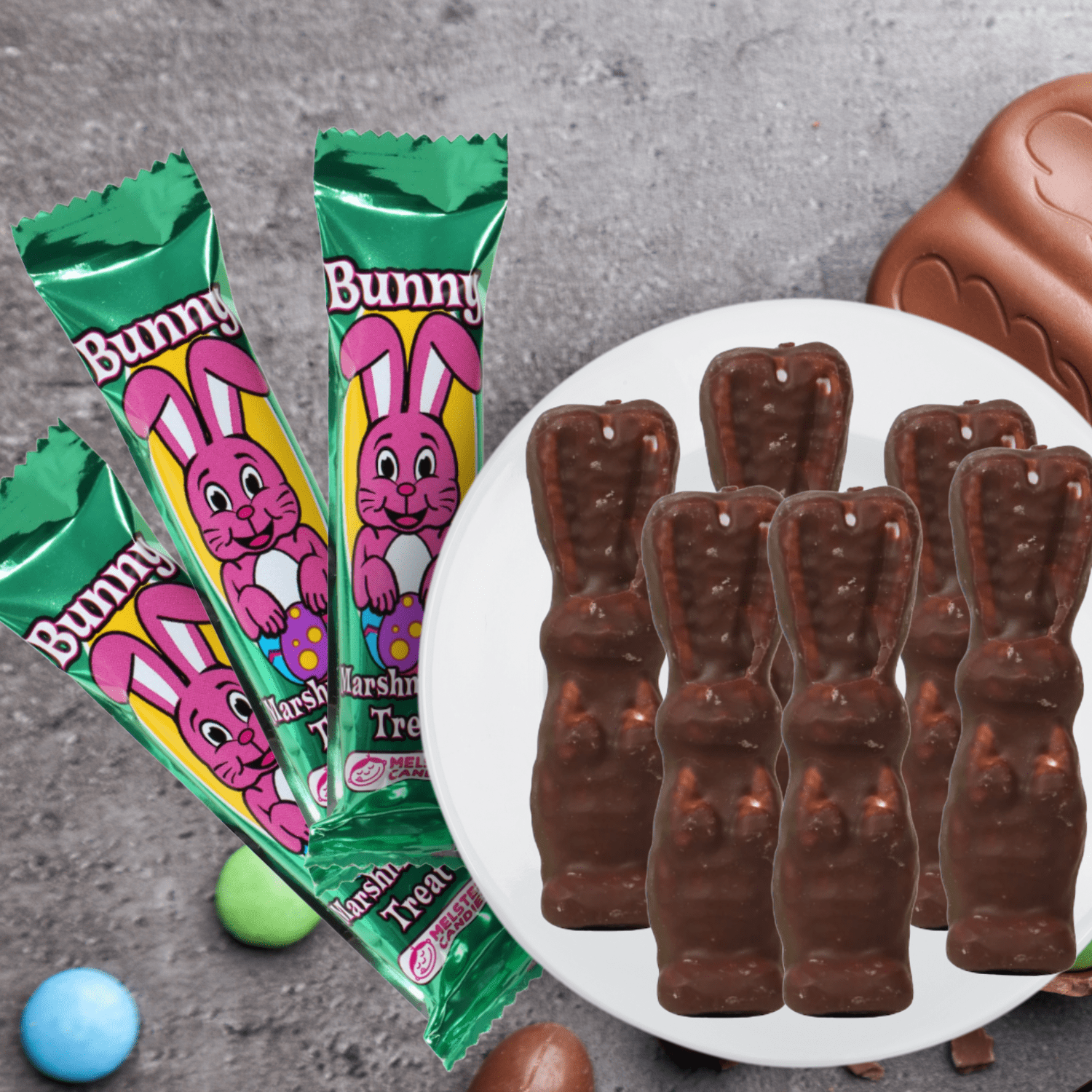 Chocolate Covered Marshmallow Easter Rabbits