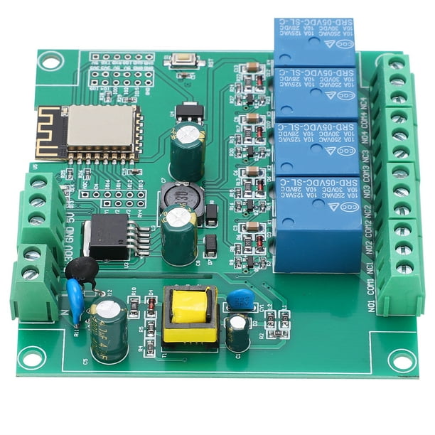 WIFI 4-Channel Relay Module, Wireless Control Relay Module Wireless ...