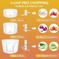 100+250+400ML Electric Garlic , 6 Garlic Mincer, Mini USB Portable ...