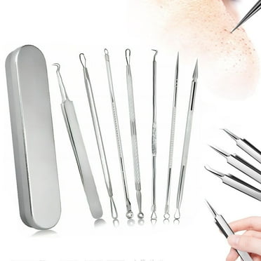 DUcare Pimple Popper Tool Kit, 9 Pcs Blackhead Removal Tools, Stainless ...