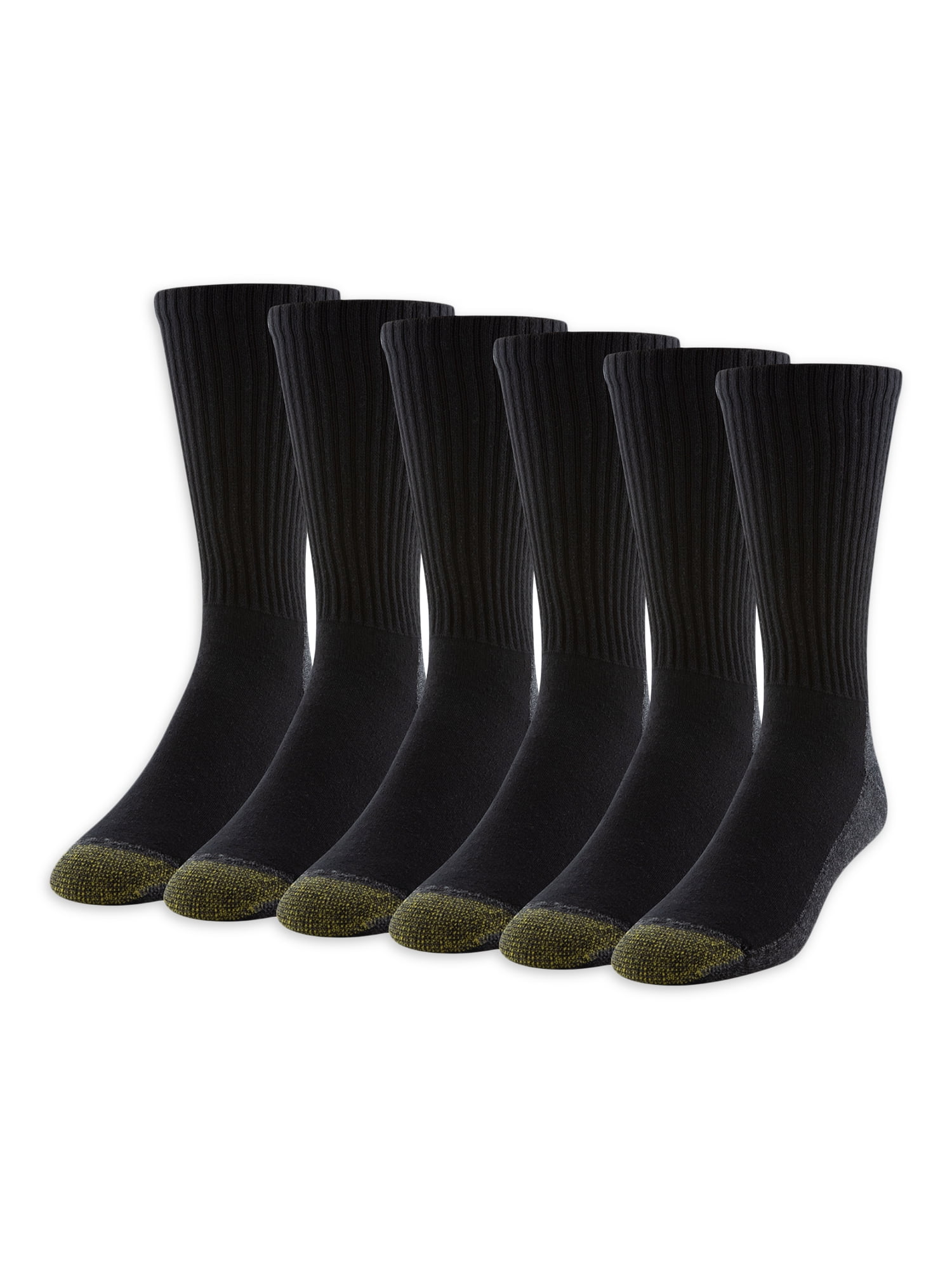 GOLDTOE Edition Men's Utility Cushion Crew Socks, 6-Pack - Walmart.com