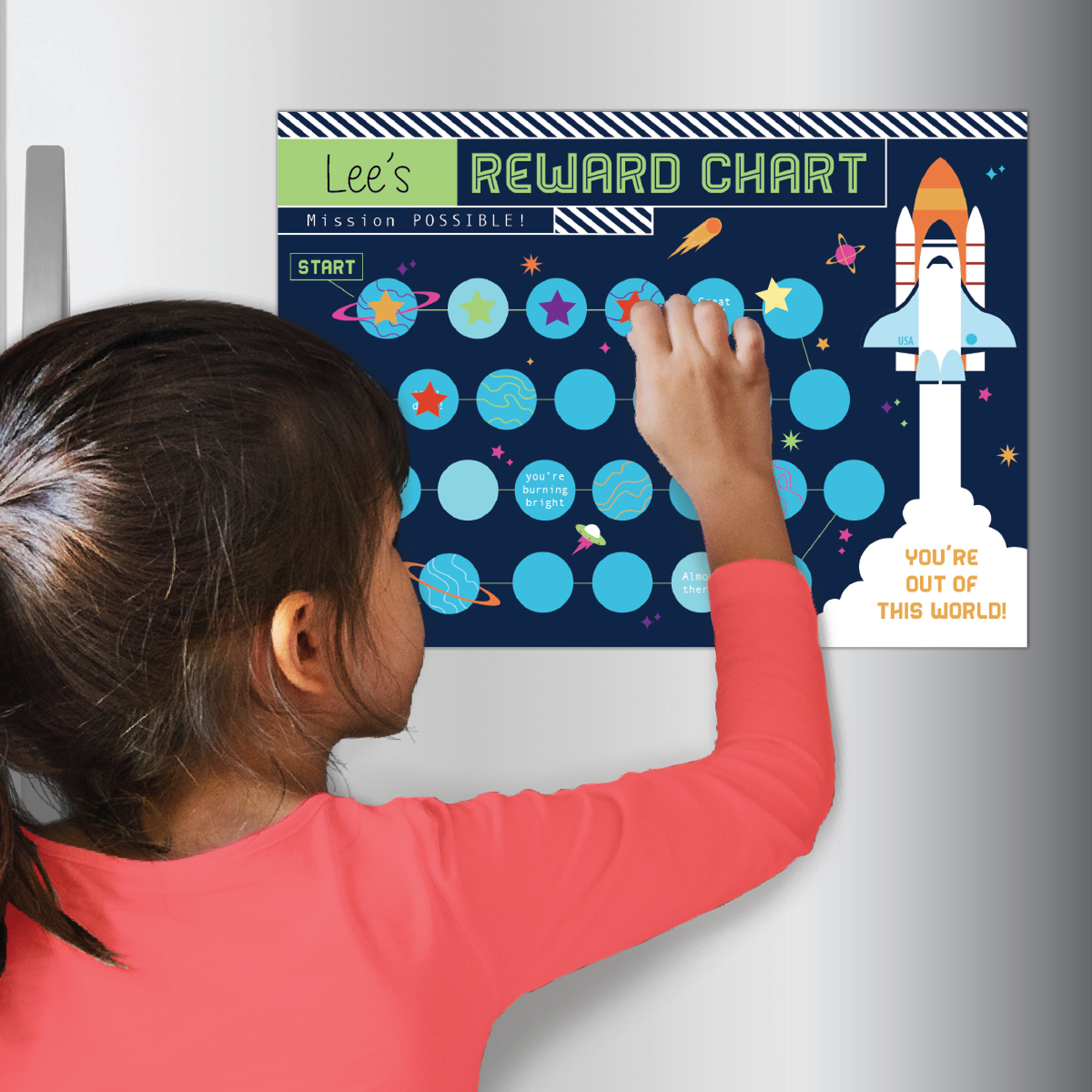 3Birds Design Kids Reward Chart with Magnetic Backer Philippines | Ubuy