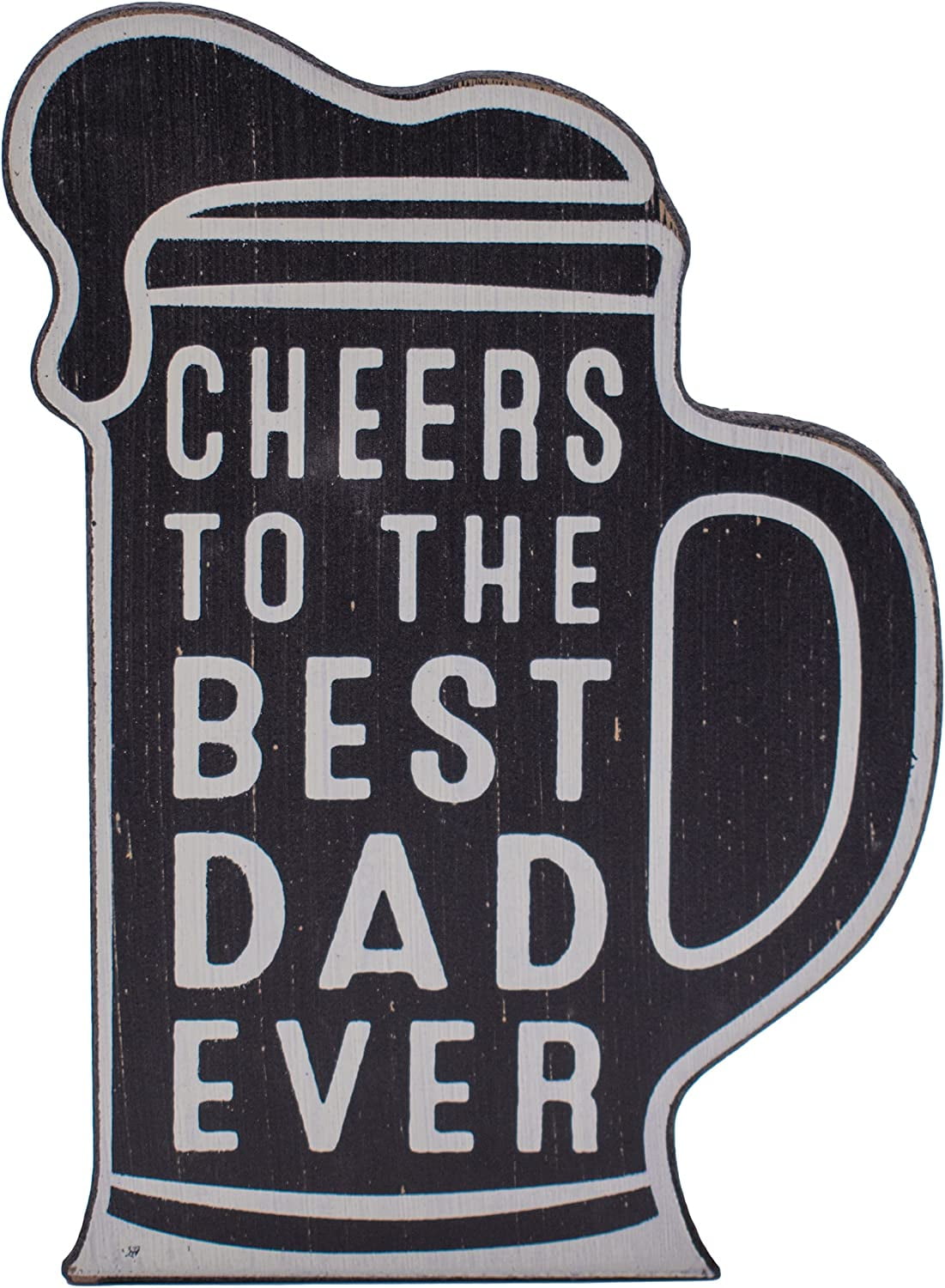 Best Dad Ever - Rustic Family Love Wooden Tabletop Sign (5" X 8 ...