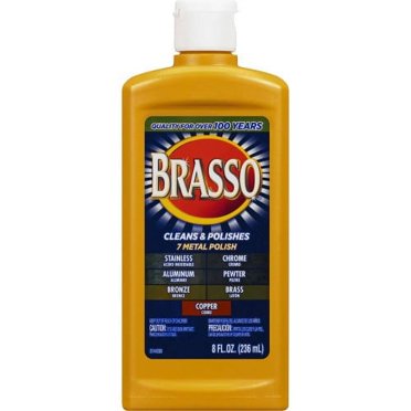 Brasso Multi-Purpose Metal Polish for Bronze, Copper & Aluminum, Liquid ...