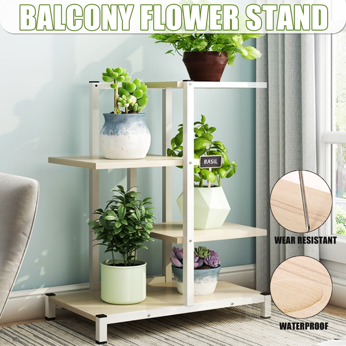 Multi Plant Stand tall plant Organizer Display Plant Rack Valentine's ...