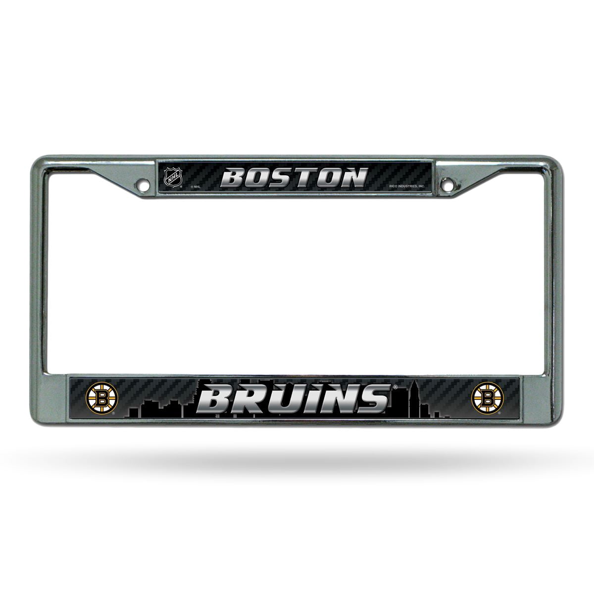 Boston NHL Bruins Chrome Metal License Plate Frame - Walmart.com