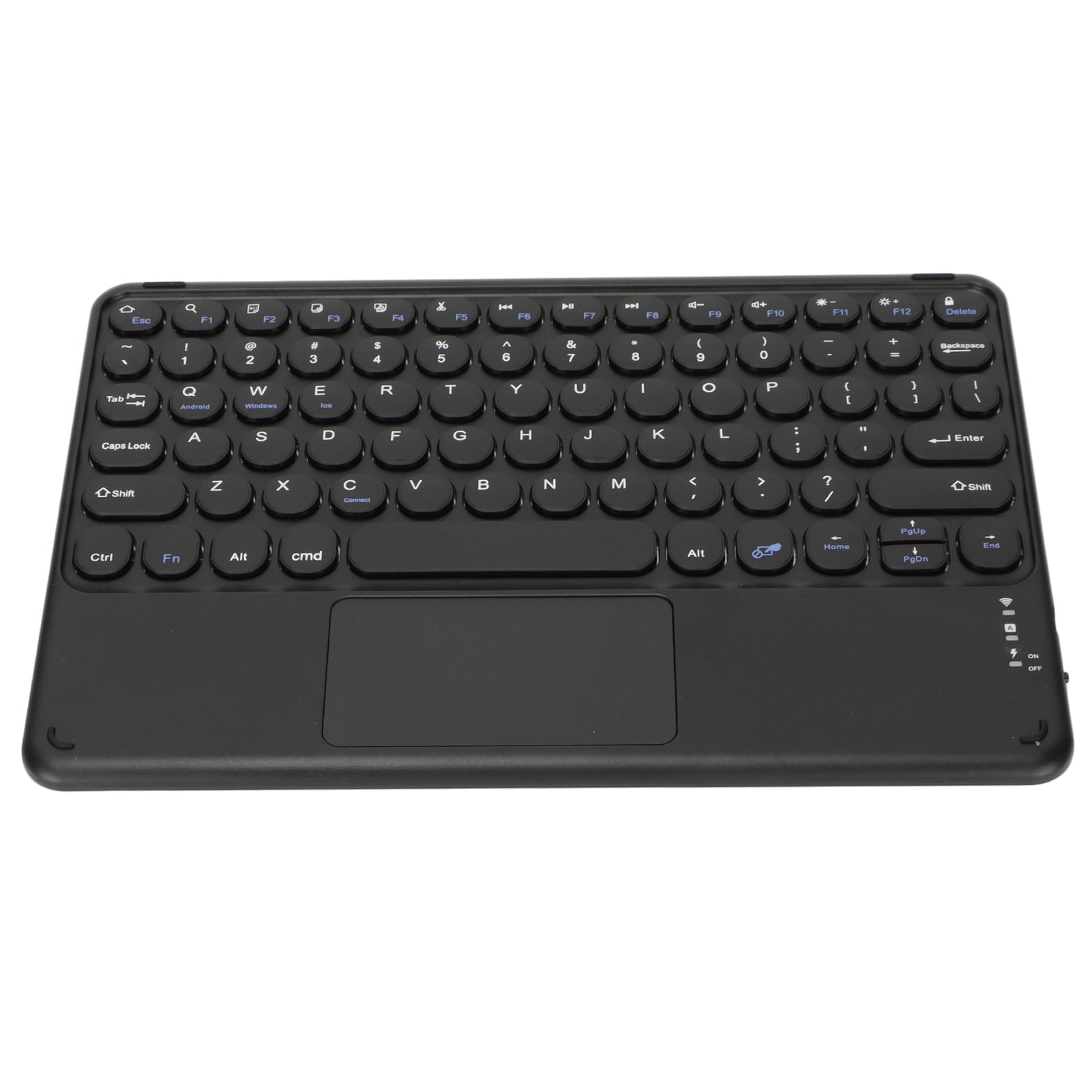 Teclado, teclado portátil con panel táctil inalámbrico Bluetooth de 10 ...