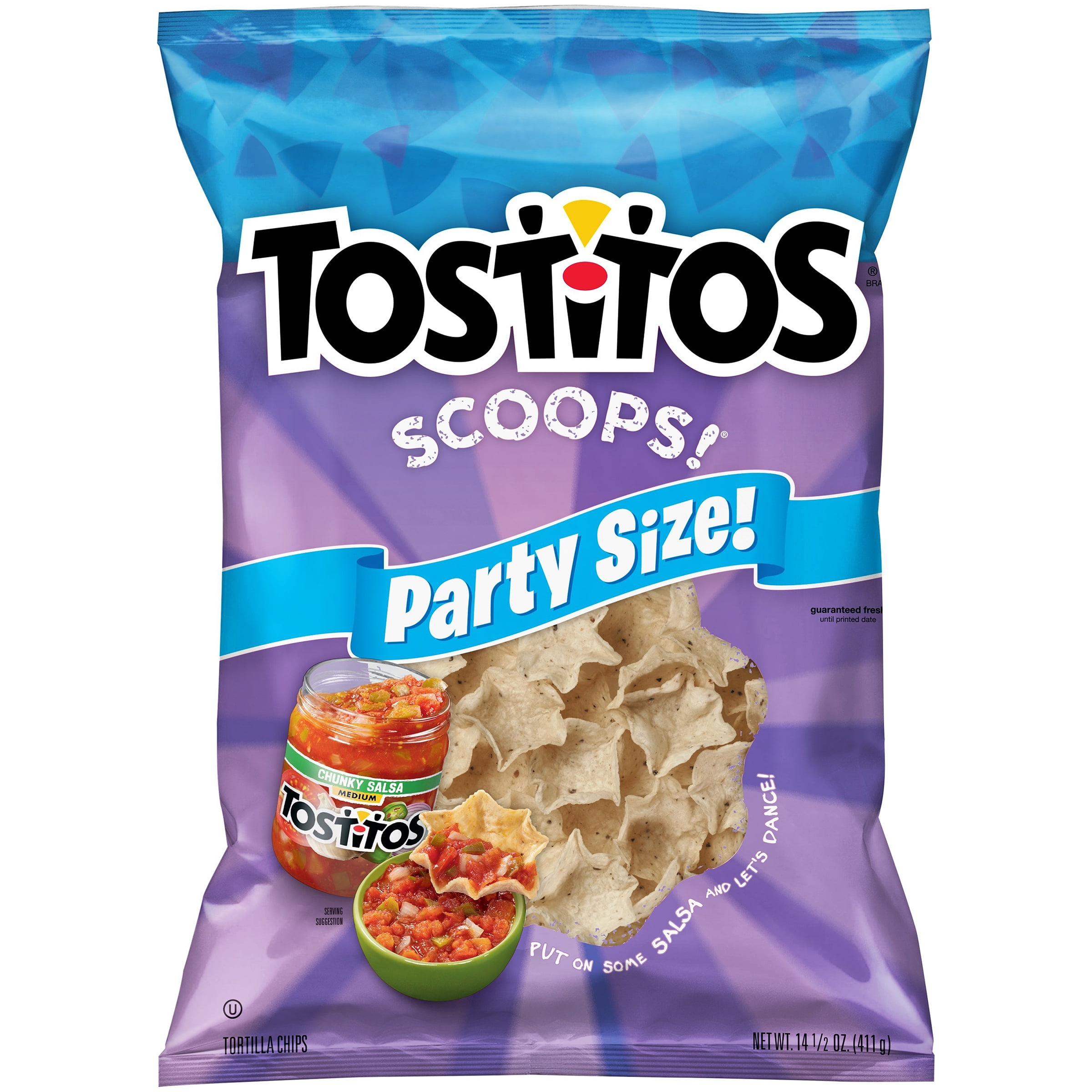 Tostitos Scoops Party Size Tortilla Chips 14 5 Oz Walmart