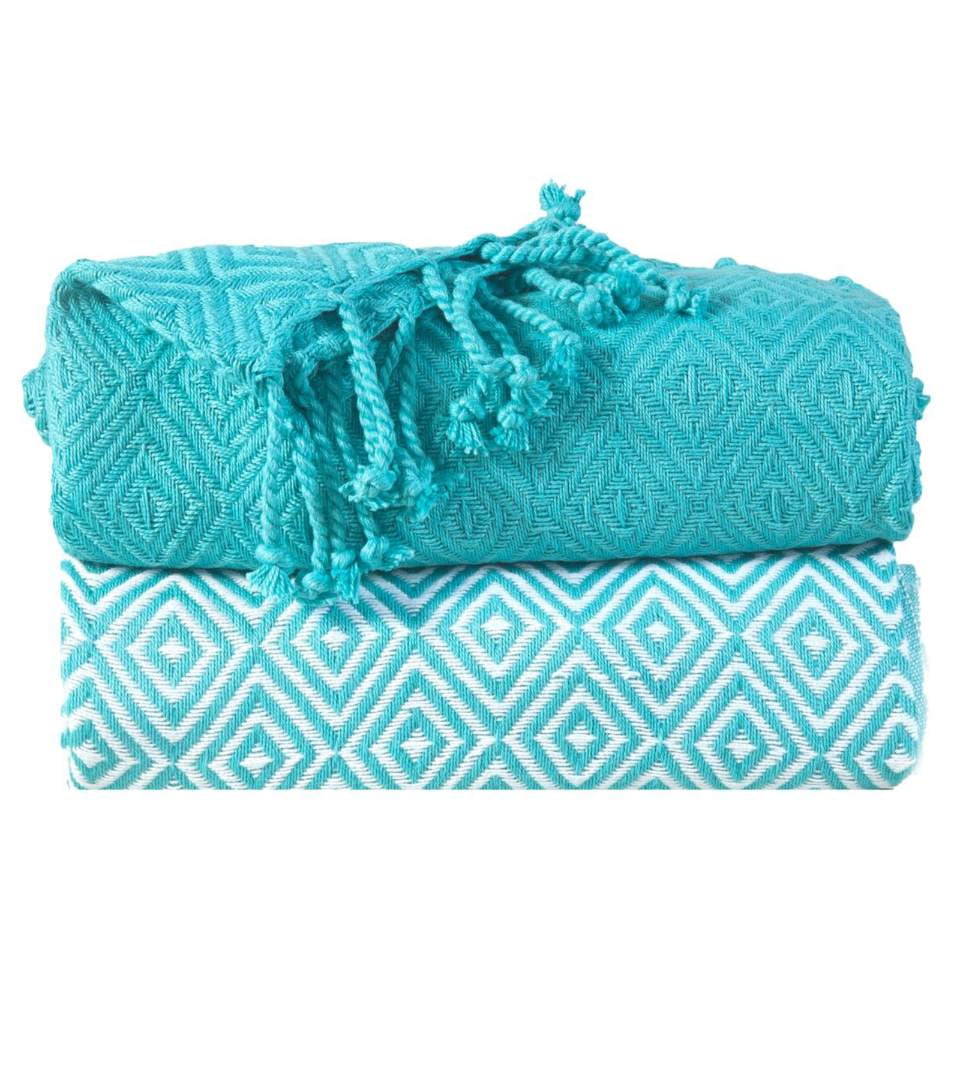 rustic-homes-100-pure-cotton-thermal-blanket-diamond-pattern