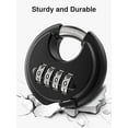 Xkiss Combination Lock, 4 Digit Disc Padlock with Hardened Steel ...