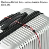 Security Cable 2.5mm x 0.5m/1.64ft Coated Luggage Lock Wire Rope with ...