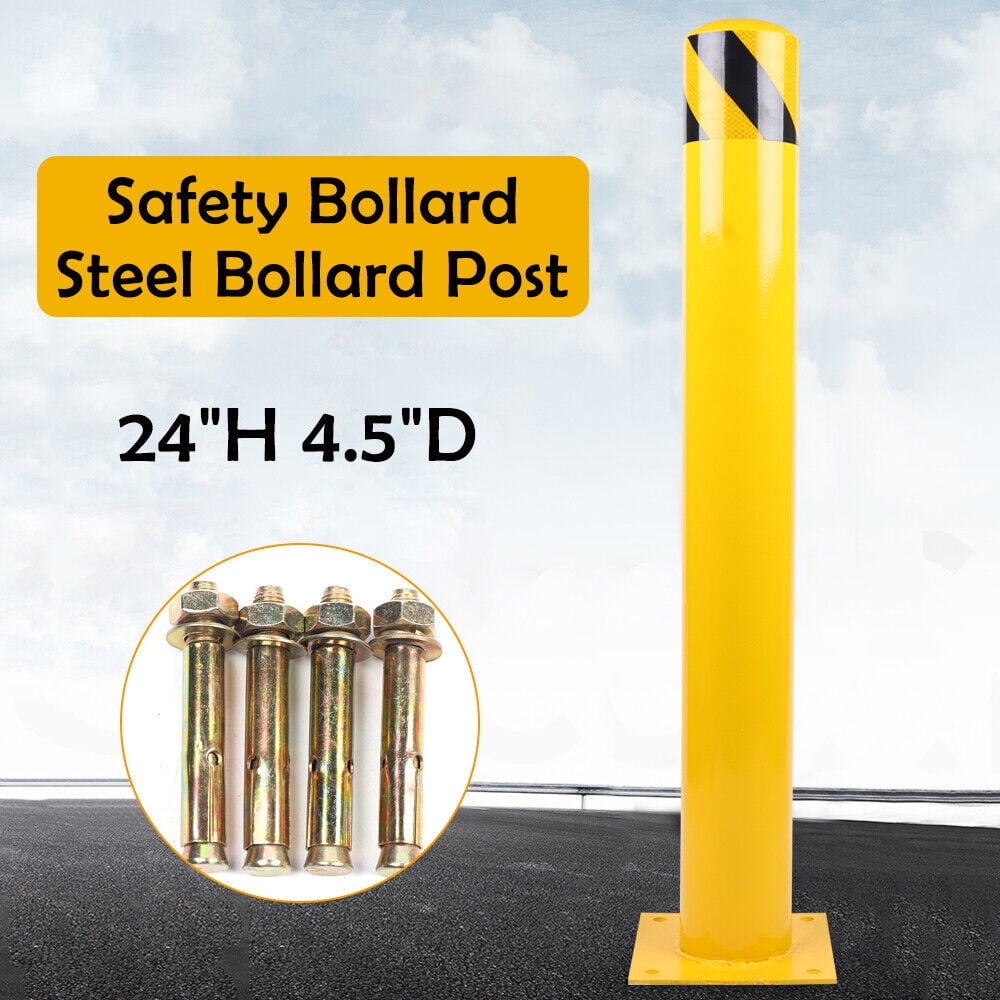 YIYIBYUS 24" Safety Bollard Column Parking Signs Traffic Parking Lot ...