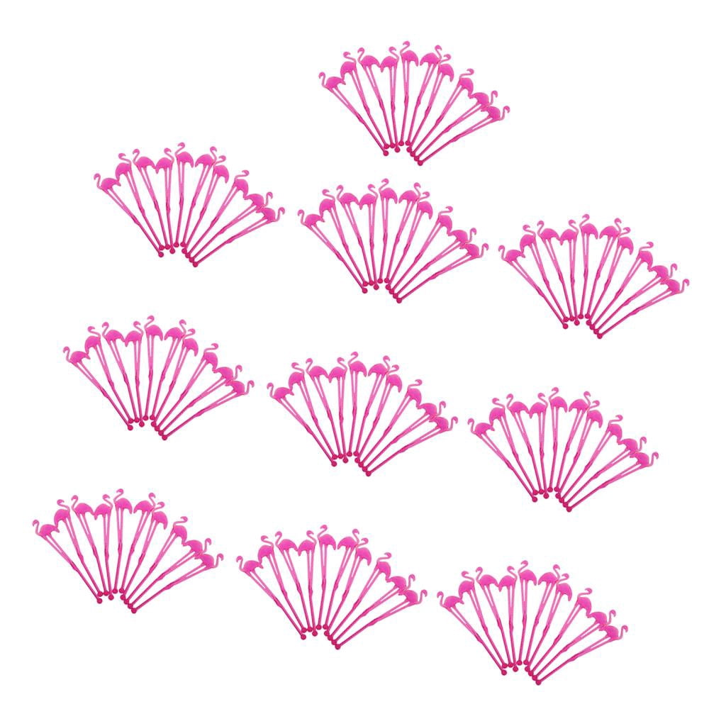 Famingo Coffee Muddlers 100 Pcs de Agitador Hawaiano Flamenco para de ...