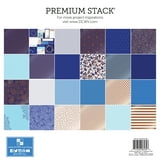 DCWV Single-Sided Cardstock Stack 12"X12" 48/Pkg-Copper Blues, Half W ...