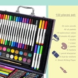 132 Piece Art Set, Inspiration Art Case Coloring Set, Deluxe ...