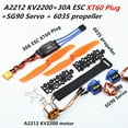 A2212 2200KV Brushless Motor 30A ESC XT60 Plug SG90 9G - 6035 Propeller for RC Fixed Wing Plane ...