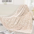 1pc Soft and Fluffy Leopard Print Throw Blanket for Couch, Bed, Sofa ...