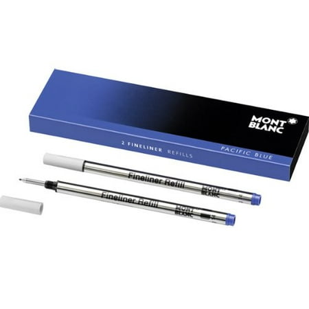 Mont Blanc Fountain Ink Refill, 2X1, Pacific Blue (105171) - Walmart.com