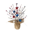 Dxssxc Patriotic Artificial Decorative Tree, Red White and Blue Floral ...