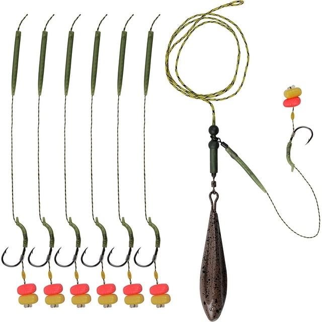 Carp Fishing Rigs Hair Rigs Kit Carp Swivels Hooks Sinkers Carp Fishing ...