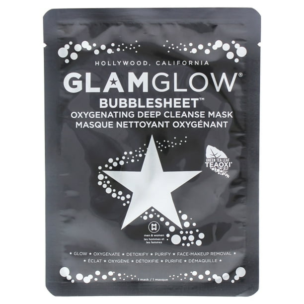 GlamGlow - Glam Glow Bubblesheet Oxygenating Deep Cleanse Face Mask ...