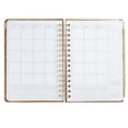 Russell & Hazel A5 Weekly/Monthly Planner, 5-7/8" x 8-1/4", Camel/Gold ...