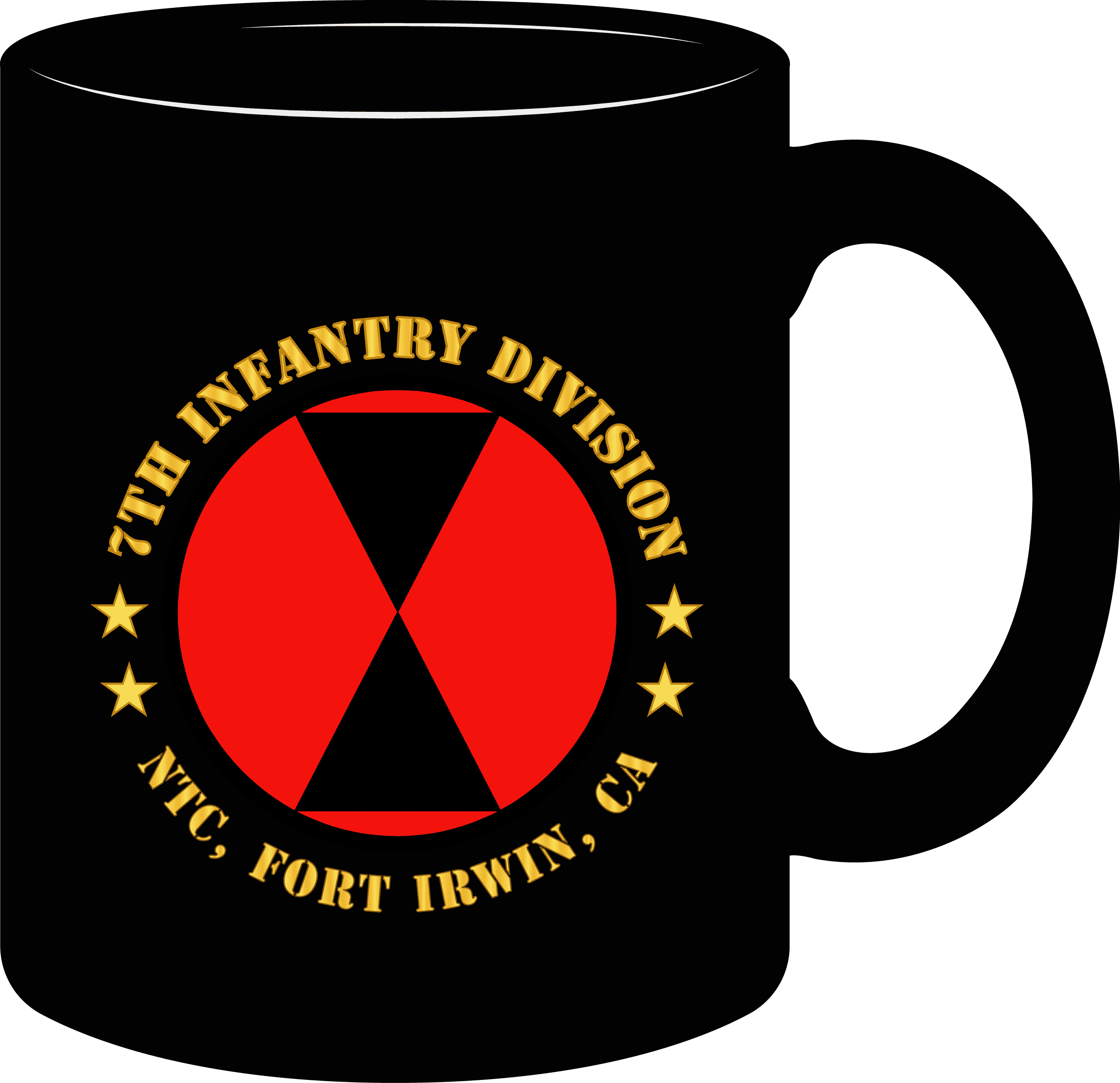 Black, 11 Oz, Coffee Mug - Army - 7th Infantry Division - Ntc Fort ...