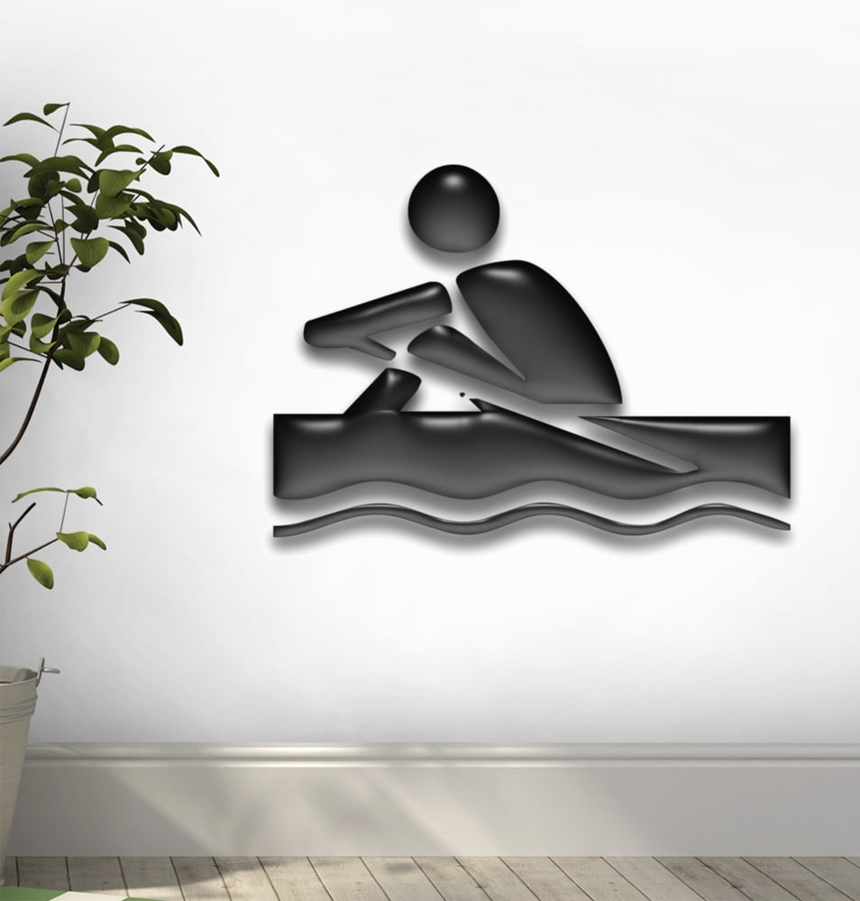 Rowing Rowing Symbol Wall Decals WM244094 by Wallmonkeys (24 in W x 18 ...
