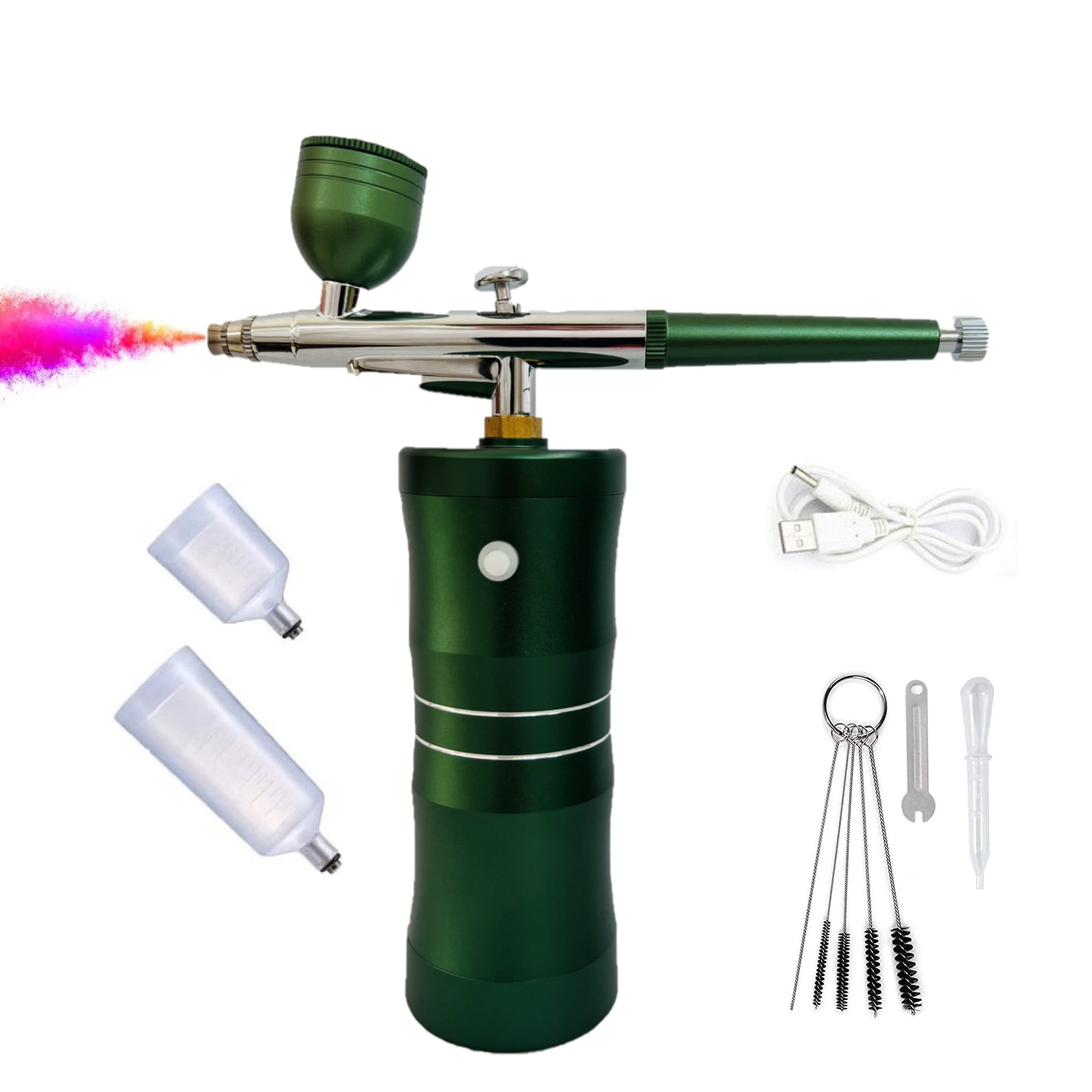 Portable Air Compressor Kit Airbrush Paint Spray Gun Nail Art Tattoo ...