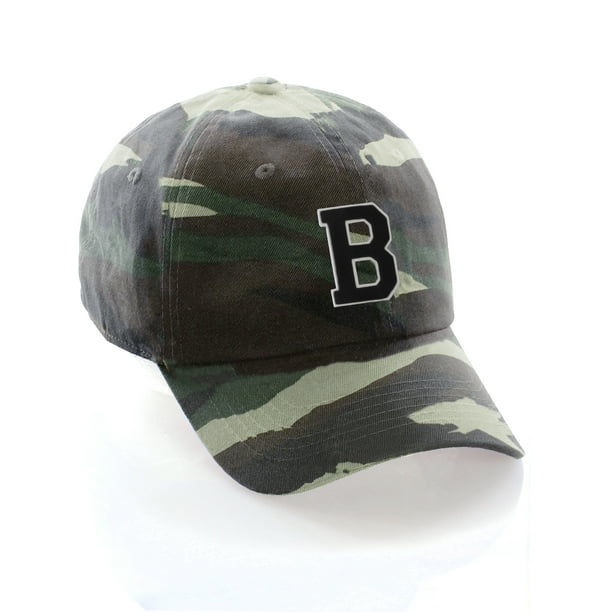 Customized Letter Intial Baseball Hat A to Z Team Colors, Camo Cap ...