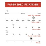 "TRU RED Copy Paper, 8.5"" x 11"", 20 lbs, 92 Brightness, 500 Sheets ...
