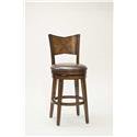 Hillsdale Furniture Jenkins Wood Bar Height Swivel Stool, Rustic Oak ...