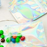 100 Pcs Plastic Bag Shiny Jewelry Packing Bags Reusable Self Sealing ...