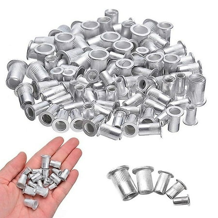 HEIBIN Threaded Rivet, 100 Pieces Rivet Nut,threaded Rivet,rivet Nut ...