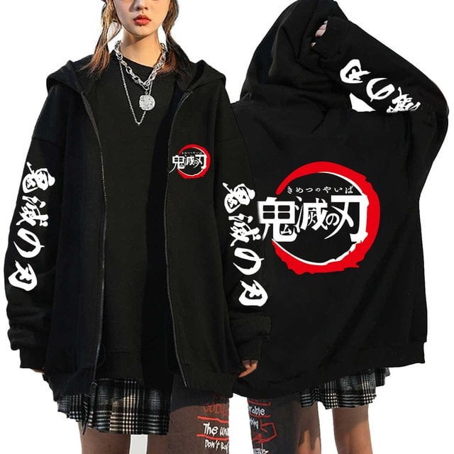 Click here for Unbranded Anime Demon Slayer Zip-Up Hoodie For Men... prices